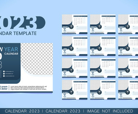 Black And Gold Formal Calendar Template | FreeVectors