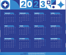 Black And Gold Formal Calendar Template | FreeVectors
