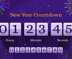 Free flip clock - Vector Art