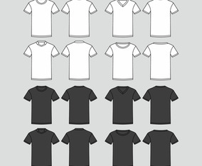Short Sleeved Shirt Template | FreeVectors