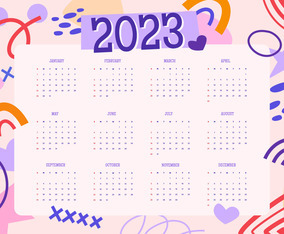 Black And Gold Formal Calendar Template | FreeVectors