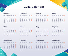 Black And Gold Formal Calendar Template | FreeVectors