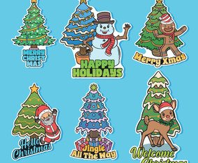 Free christmas chat - Vector Art