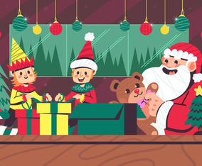 Free santa claus helper - Vector Art