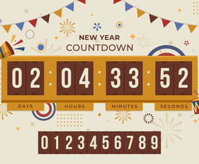 Count Down Clock Template