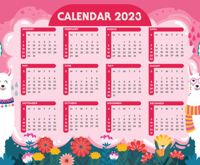 Black And Gold Formal Calendar Template | FreeVectors