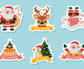 Santa And His Helper Border Background Design | FreeVectors