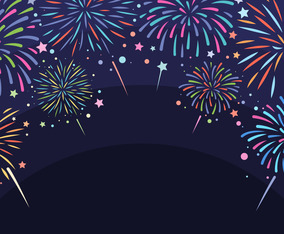 Simple Fireworks Celebration Background Concept | FreeVectors