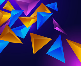 Colorful Triangular Gradient background