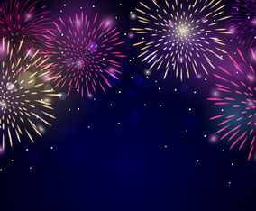 Simple Fireworks Celebration Background Concept | FreeVectors