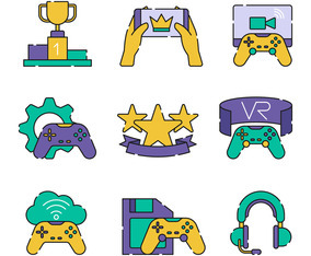 Game App Icons Set Collection for UI UX | FreeVectors