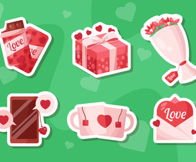 Valentine Sticker Set