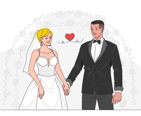 Free marriage - Vector Art