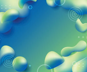 Wave Blue Green Combo Background