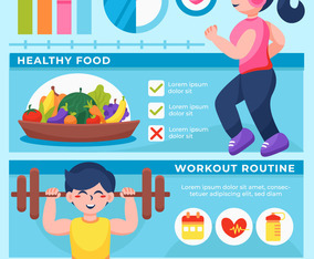 Free lifestyle infographic - Vector Art