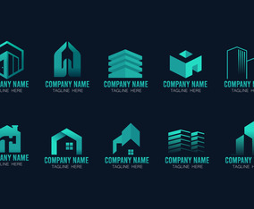 Yellow Construction Company Logo
