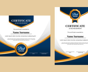 Professional Gradient Certificate Template | FreeVectors