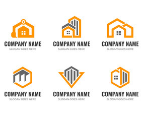 Yellow Construction Company Logo