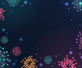 Free fireworks background - Vector Art