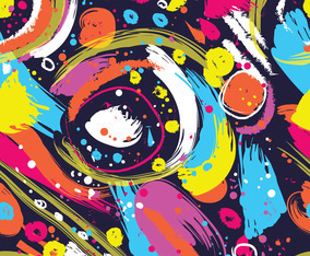 Handdrawn Brush Seamless Pattern