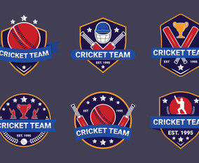 Free cricket logo - Vector Art