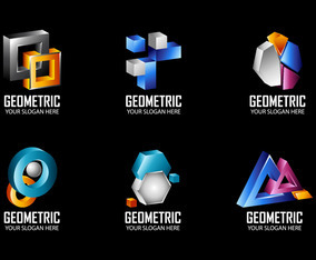 3D Logo Geometric Shapes Collection | FreeVectors