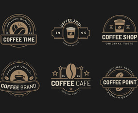 Free cafe logo - Vector Art