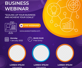 Online Business Workshop Poster Template