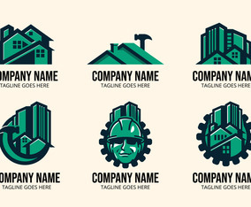Yellow Construction Company Logo