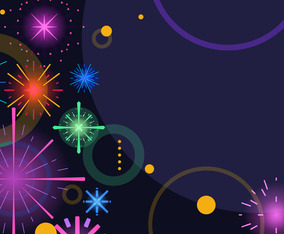 Free fireworks background - Vector Art