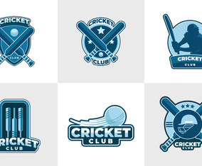 Free cricket logo - Vector Art