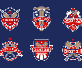 Free cricket logo - Vector Art