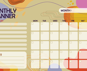 Free time plan - Vector Art