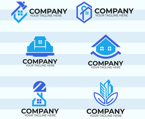 Yellow Construction Company Logo