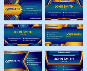 Free gradient cards - Vector Art