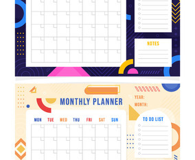 Weekly Timeline Planner Template | FreeVectors