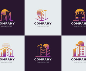 Yellow Construction Company Logo