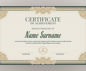 Victorian Classic Certificate Template