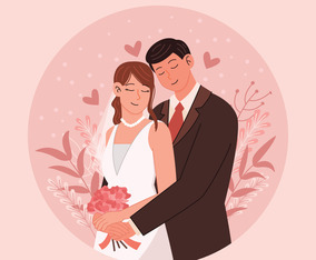 Free marriage - Vector Art