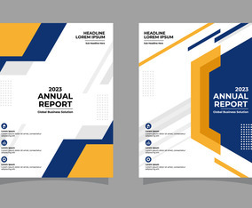 Flat Annual Report Cover