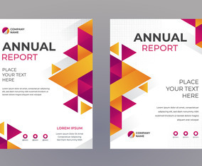 Gradient Annual Report Cover | FreeVectors