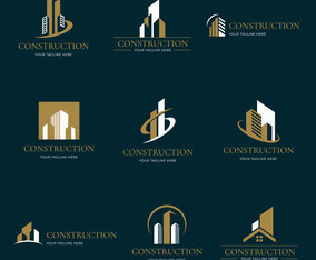 Yellow Construction Company Logo