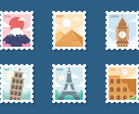 Free postal stamp - Vector Art