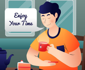 Free self - Vector Art