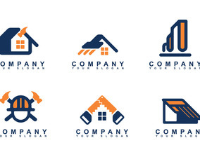 Yellow Construction Company Logo