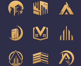 Yellow Construction Company Logo