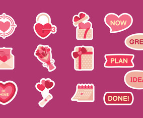 Free journal stickers - Vector Art