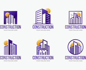 Yellow Construction Company Logo