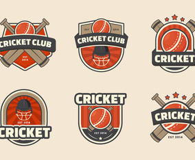 Free cricket logo - Vector Art
