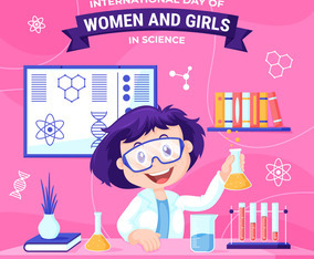 Girls and Women in Science Stickers Set